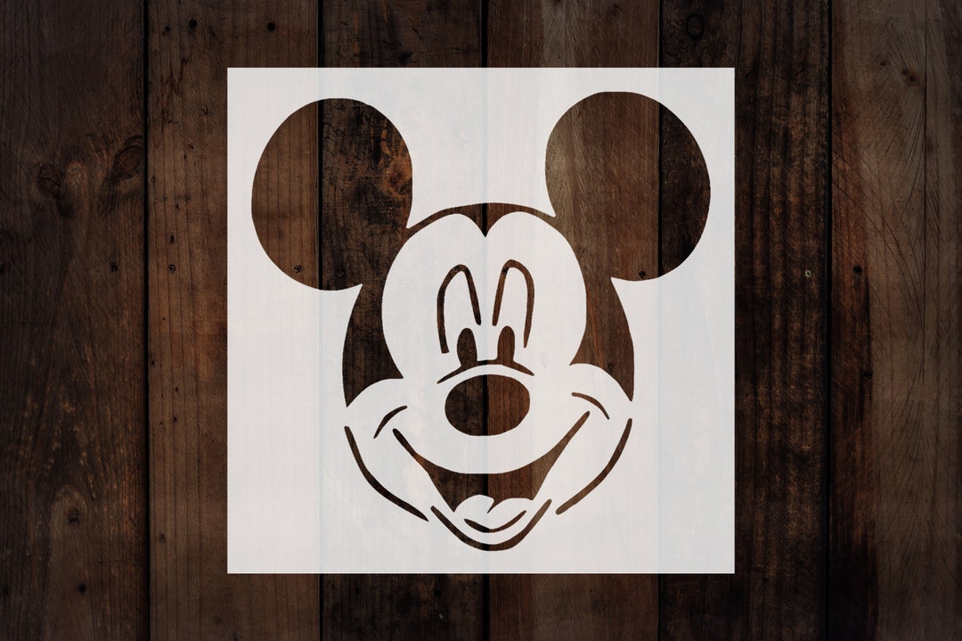 5.5x5.5 Inch Mickey Mouse Stencil for Arts, Crafts & Scrapbooking ...