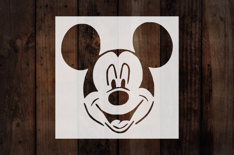 5.5x5.5 Inch Mickey Mouse Stencil for Arts, Crafts & Scrapbooking Mickey Mouse Stencil Set Wall ...