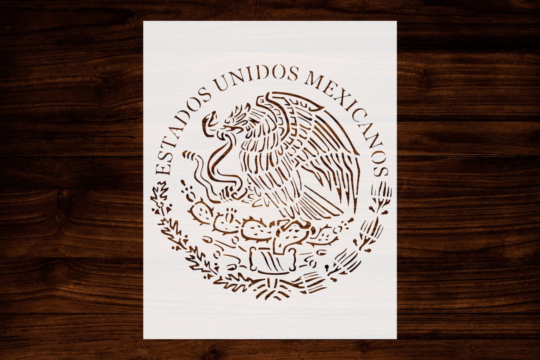 Stencil Mexican Flag Estados Unidos Mexicanos 8.5 X - Etsy