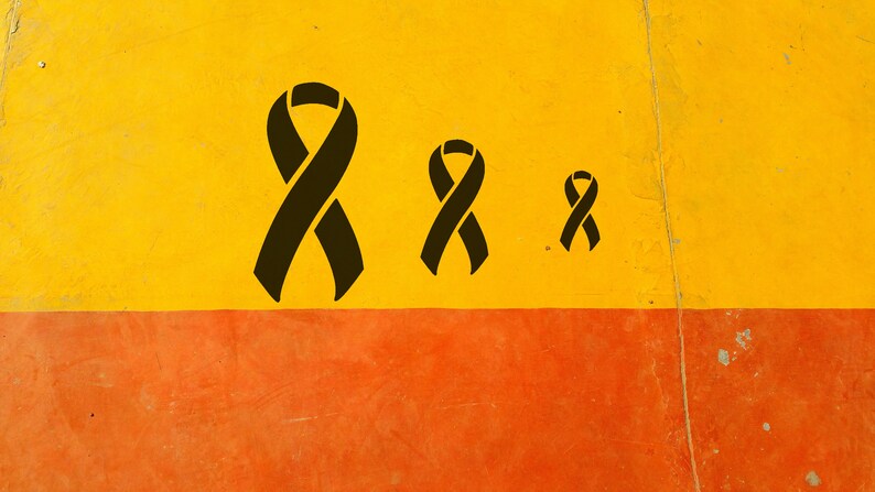 Awareness Ribbon Stencil Template Reusable 3 Sizes for DIY Art Projects ...