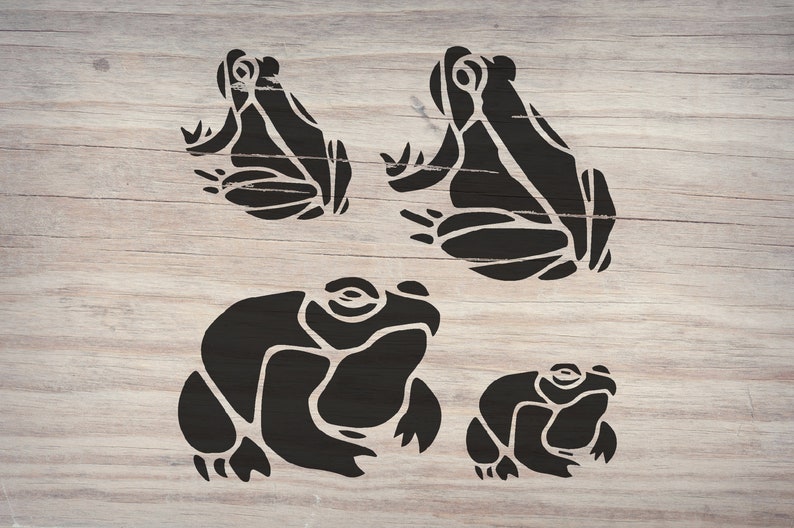 Frogs Logo Stencil Reusable Arts and Crafts Stencil for Crafts & DIY ...