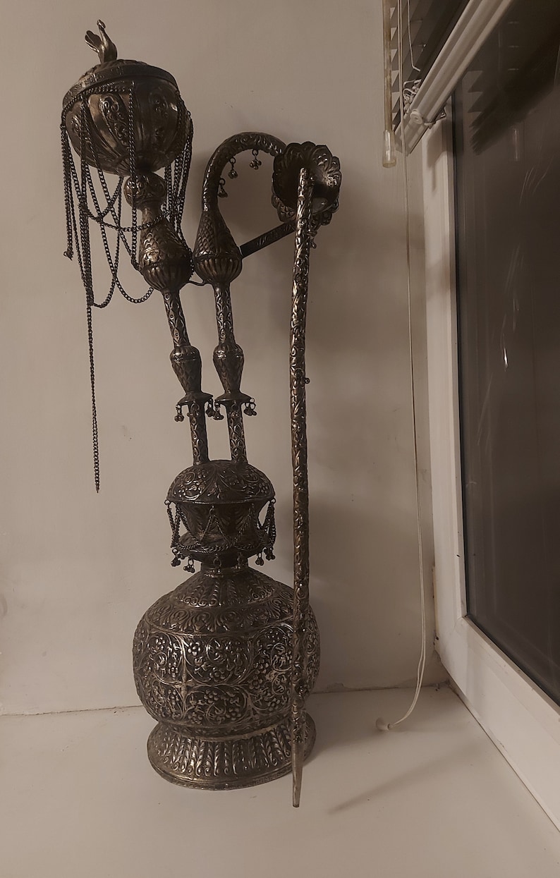 Antique Silver Hookah of the Middle Ages - Etsy