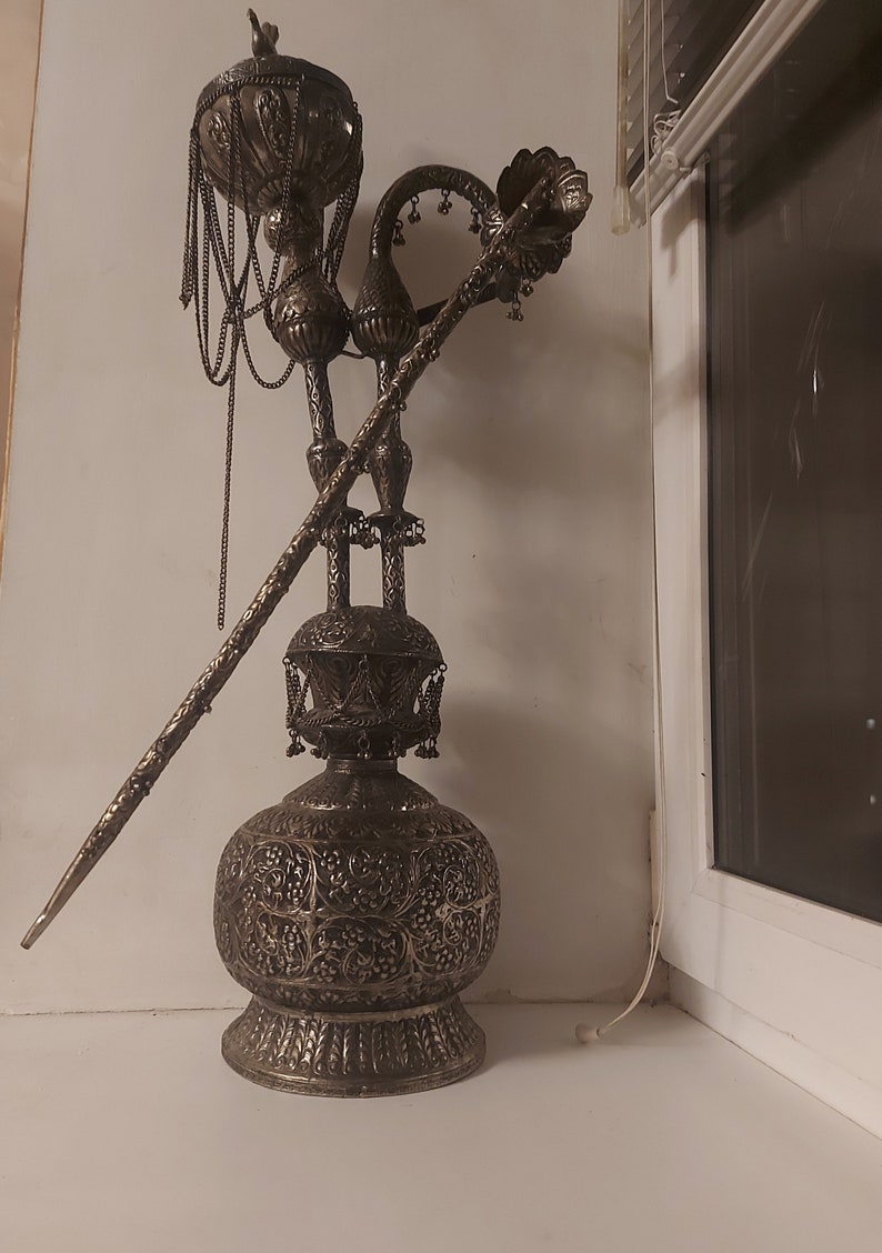 Antique Silver Hookah of the Middle Ages - Etsy