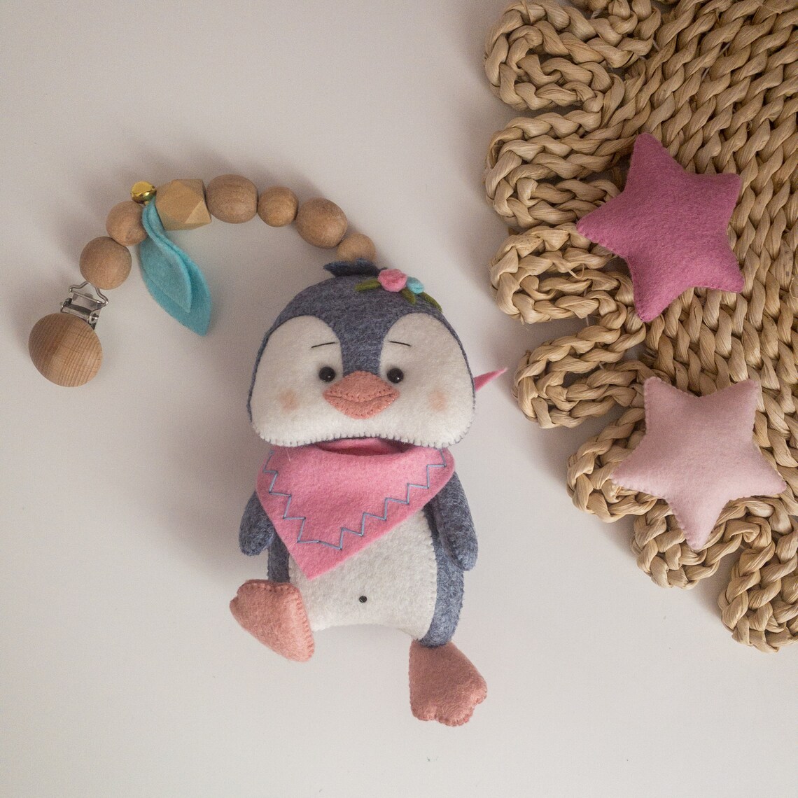 Penguin Stroller Mobile, Penguin Stroller Toy, Stroller Lanyard, Pram ...