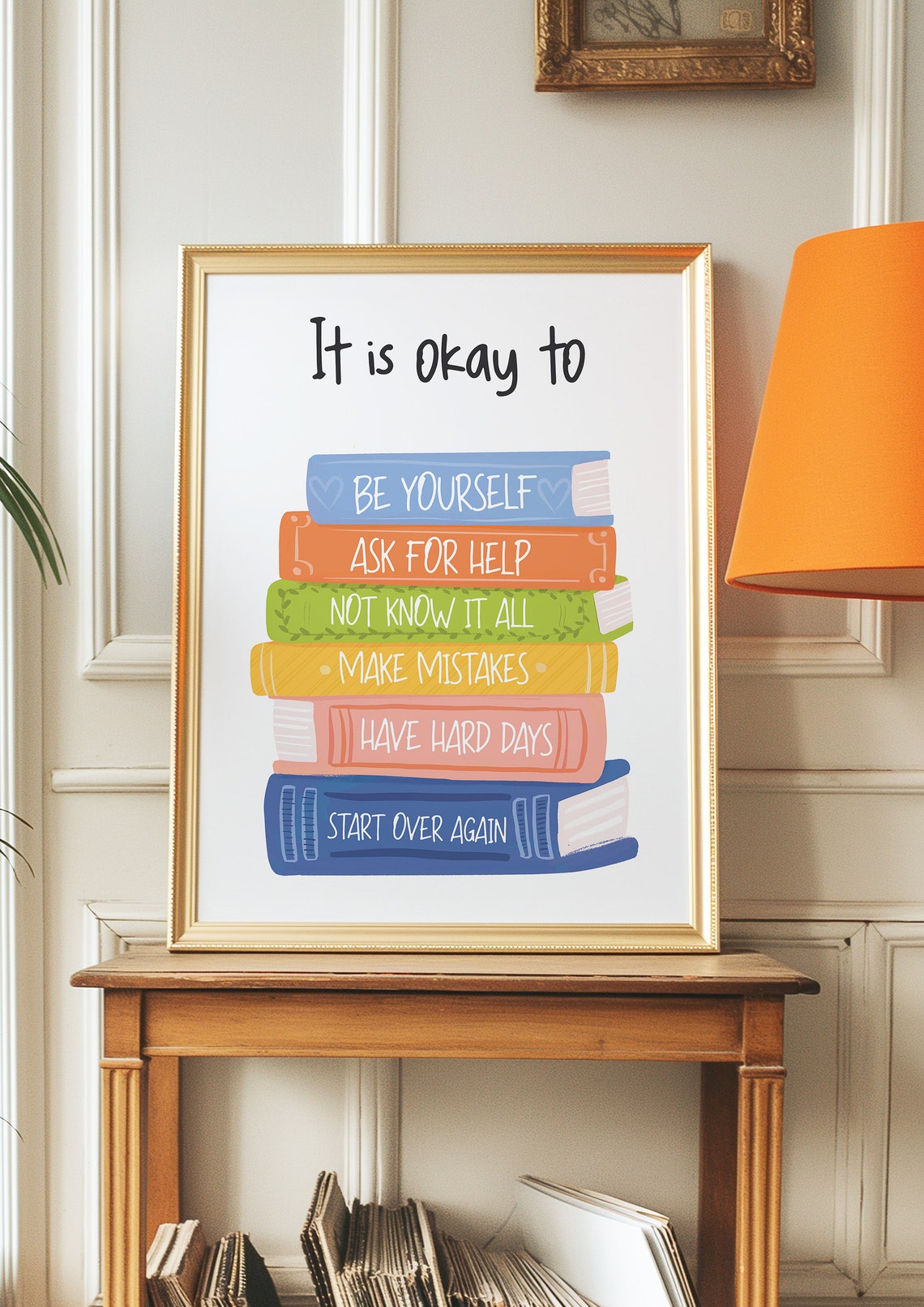 It's Okay to Be Yourself Poster, Motivational Kids Art, Classroom ...