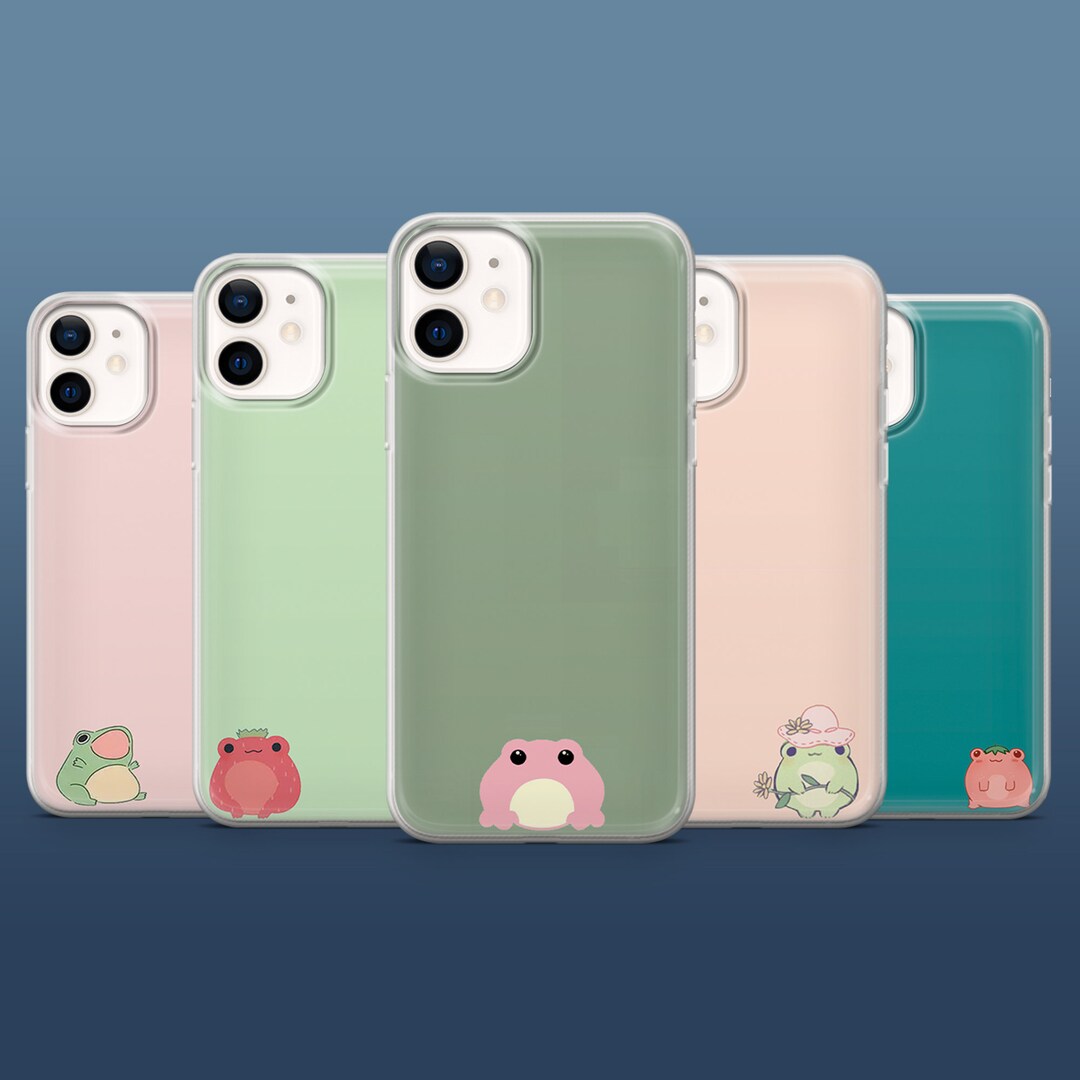 Pink Amphibian Phone Case Pink Frog Phone Cover for iPhone 15, 14, 13 ...