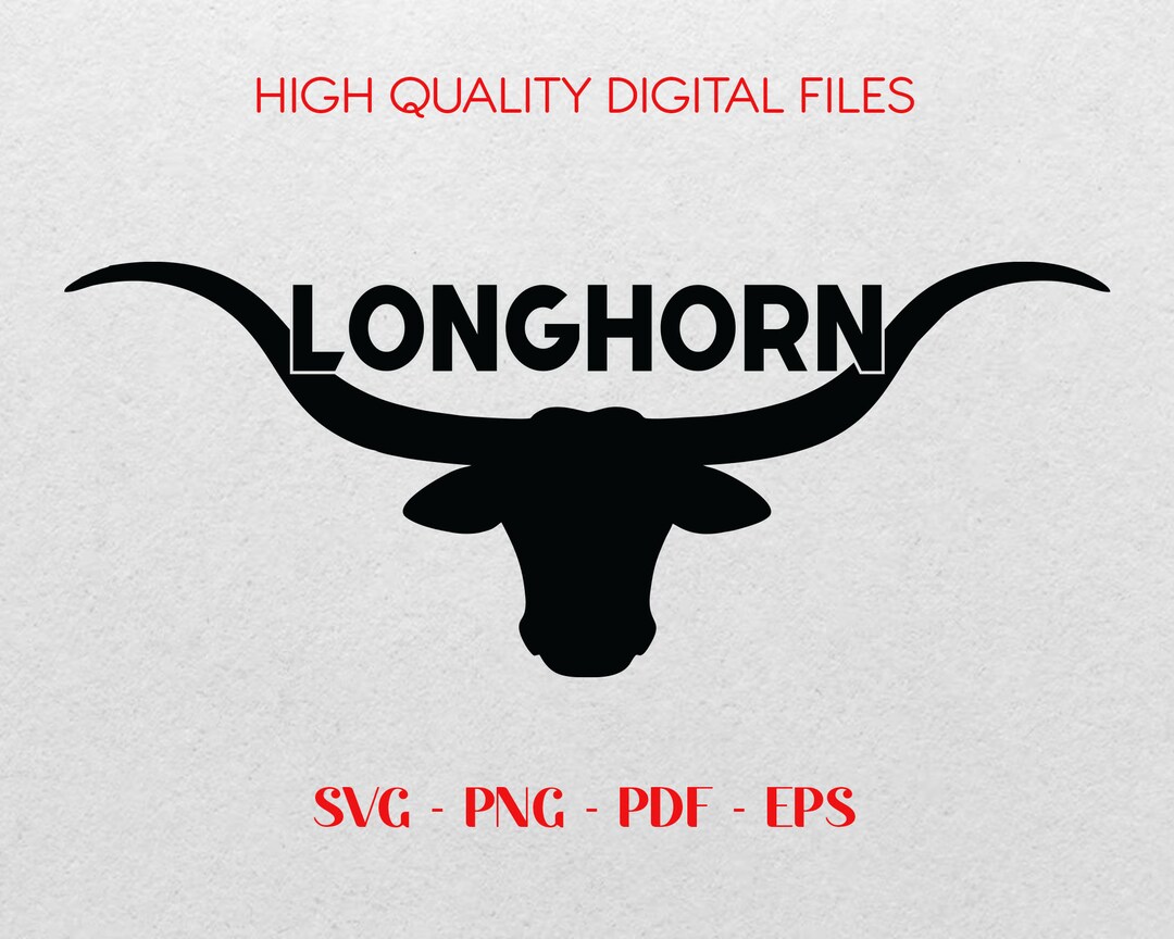 Longhorn Head Svg, Farm Longhorn Svg, Bull Head Svg, Longhorn Svg ...
