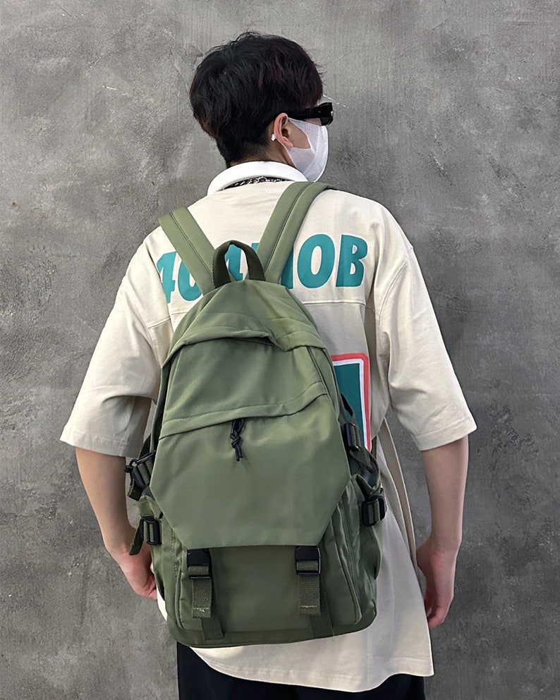 Canvas School Backpack: Vintage Travel Rucksack, Laptop Bag - Etsy