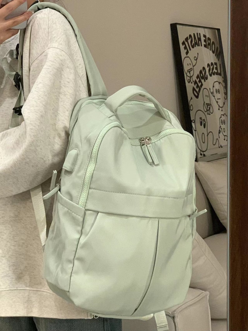 Laptop Backpack for Women Small Travel Backpack School Canvas Backpack ...