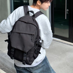 Canvas School Backpack: Vintage Travel Rucksack, Laptop Bag - Etsy