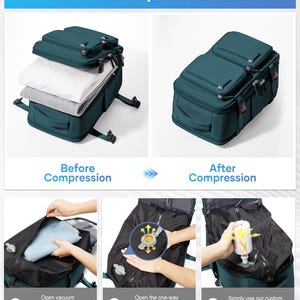 Vacuum Compression Travel Backpack: Space Saving Carry-on - Etsy