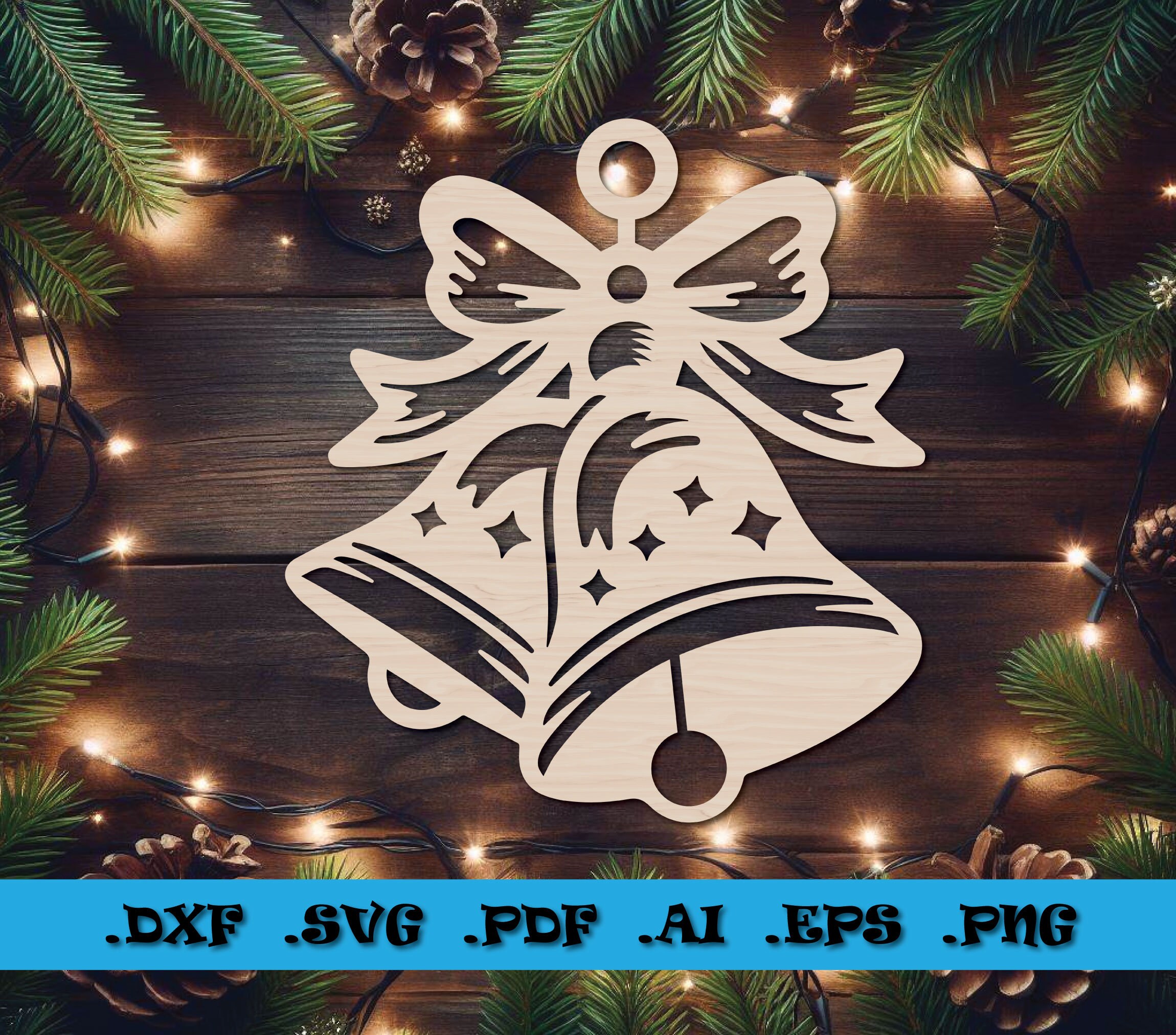 Christmas Jingle Bells Bauble SVG: Laser Cut File (digital Download) - Etsy