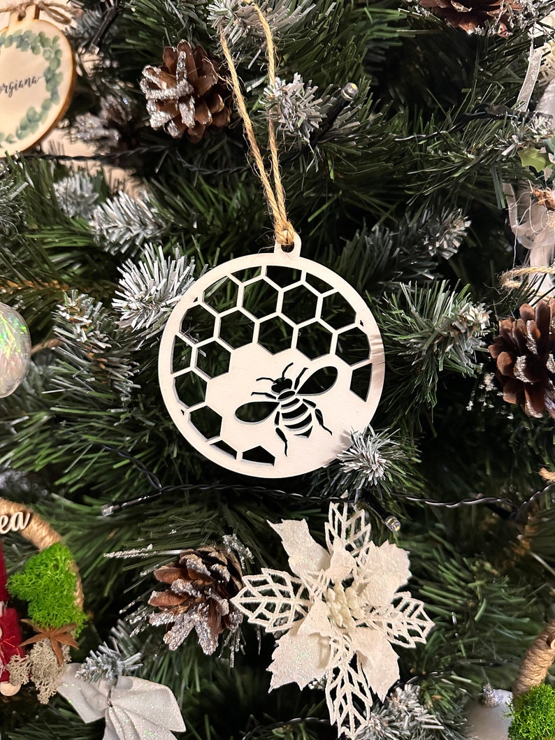 Bee Christmas Bauble SVG, Digital Laser Cut File, Instant Download ...