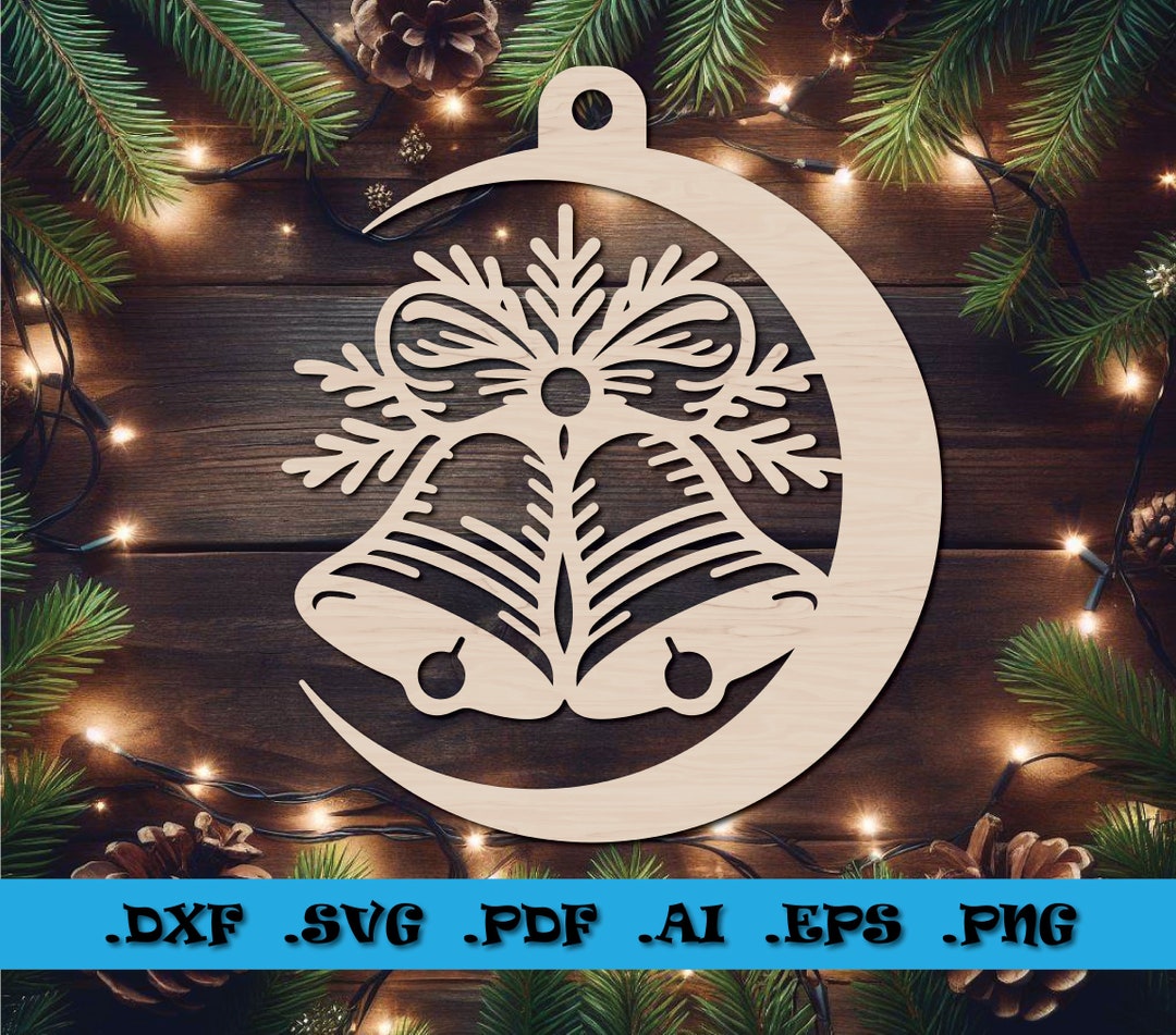 Christmas Jingle Bells Bauble SVG: Laser Cut File (digital Download) - Etsy