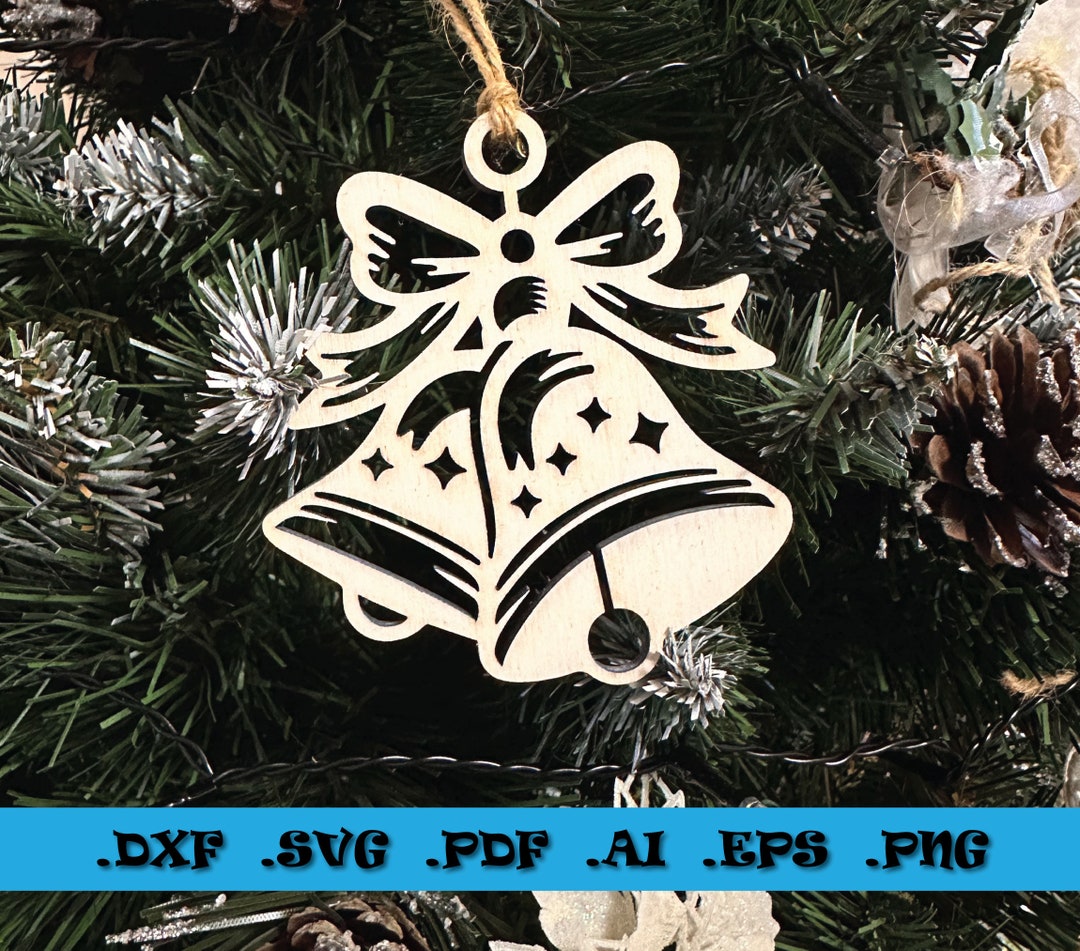 Christmas Jingle Bells Bauble SVG: Laser Cut File (digital Download) - Etsy