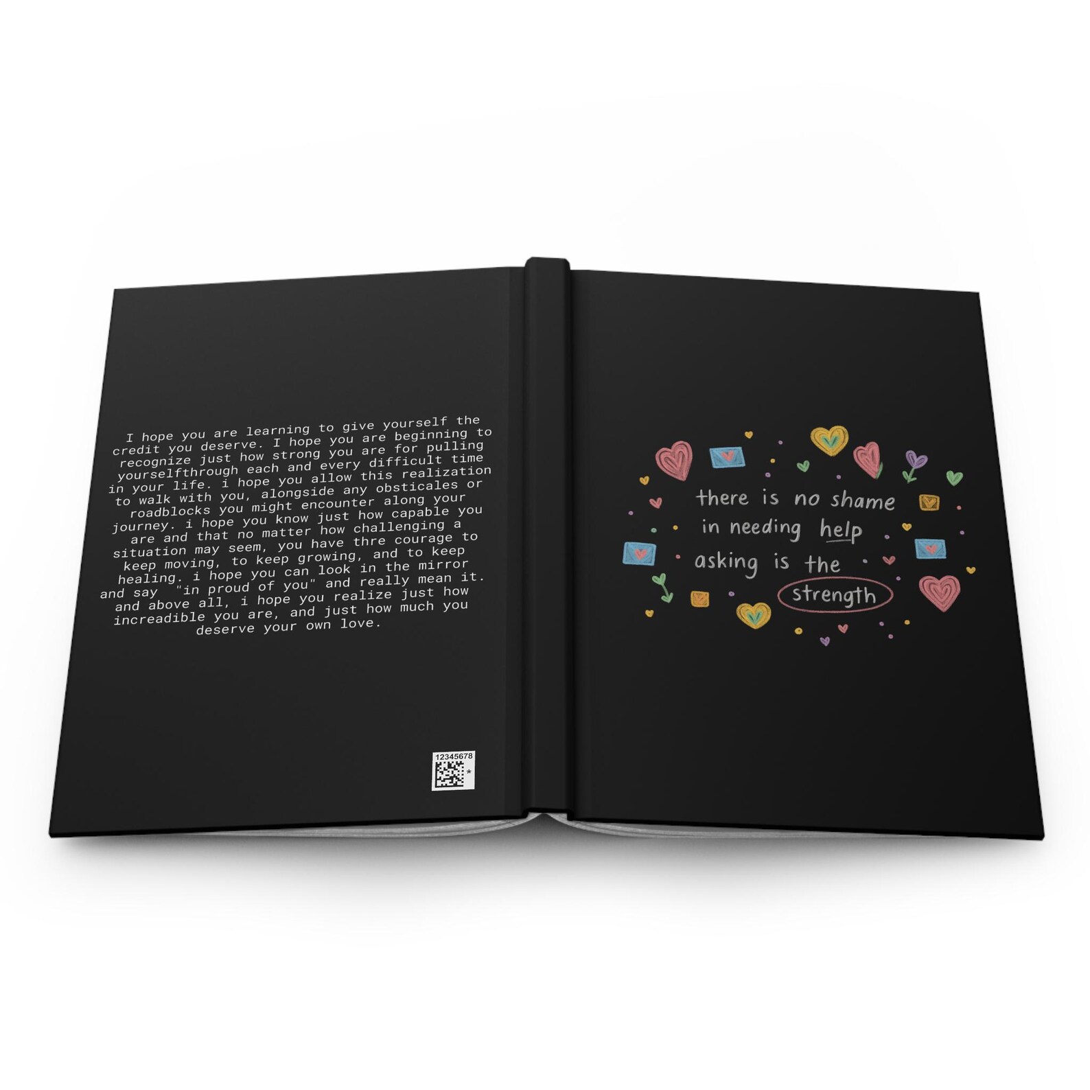 Empowering Hardcover Journal - Mental Health, Self-care, Inspirational ...
