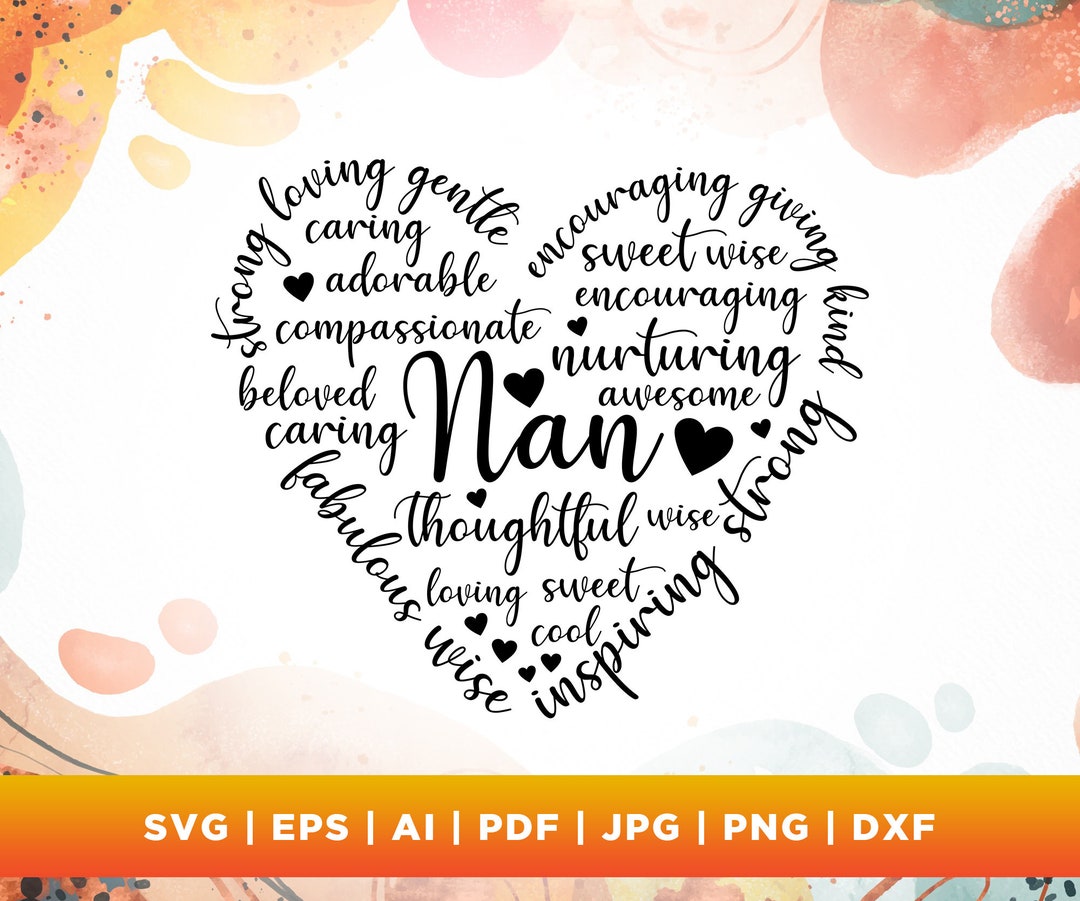 Mother Svg, Mom Heart Svg, Nan Svg, Shirt, Mama Svg, Heart Svg, Mothers ...