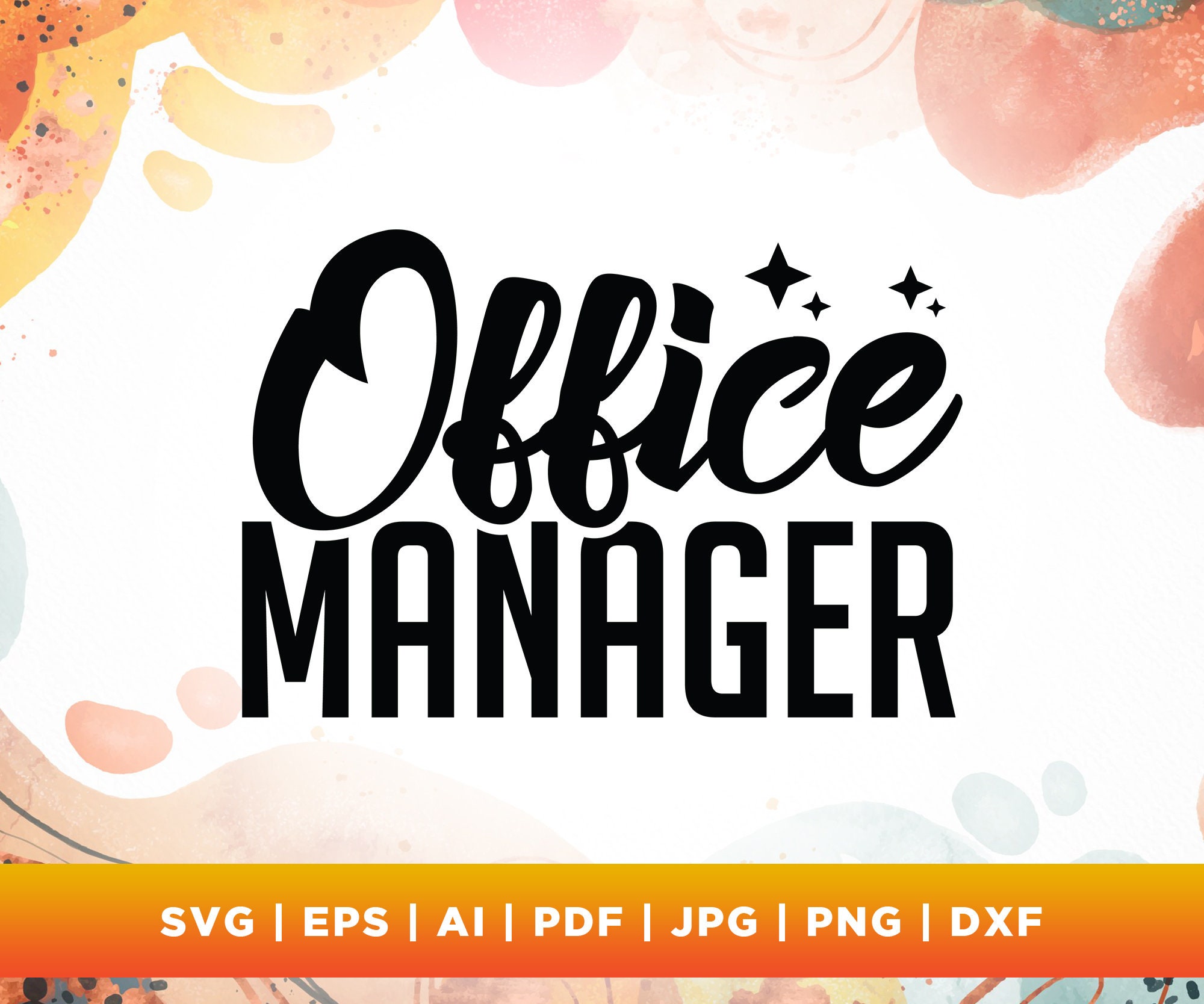 Office Manager Design Svg, Cricut, Png, Svg, Sublimation, Office ...