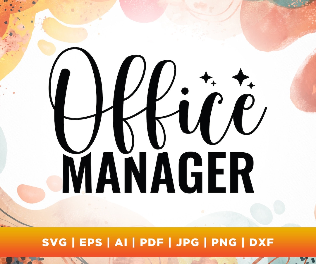 Office Manager Svg, Cricut, Png, Svg, Sublimation, Office Manager Png ...