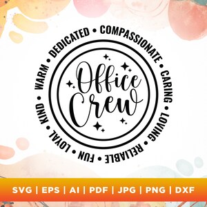 Office Crew Svg, Png, Svg, Sublimation, Office Life Png, Office Staff ...