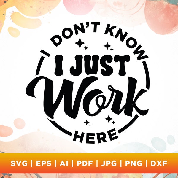 I Just Work Here - Etsy