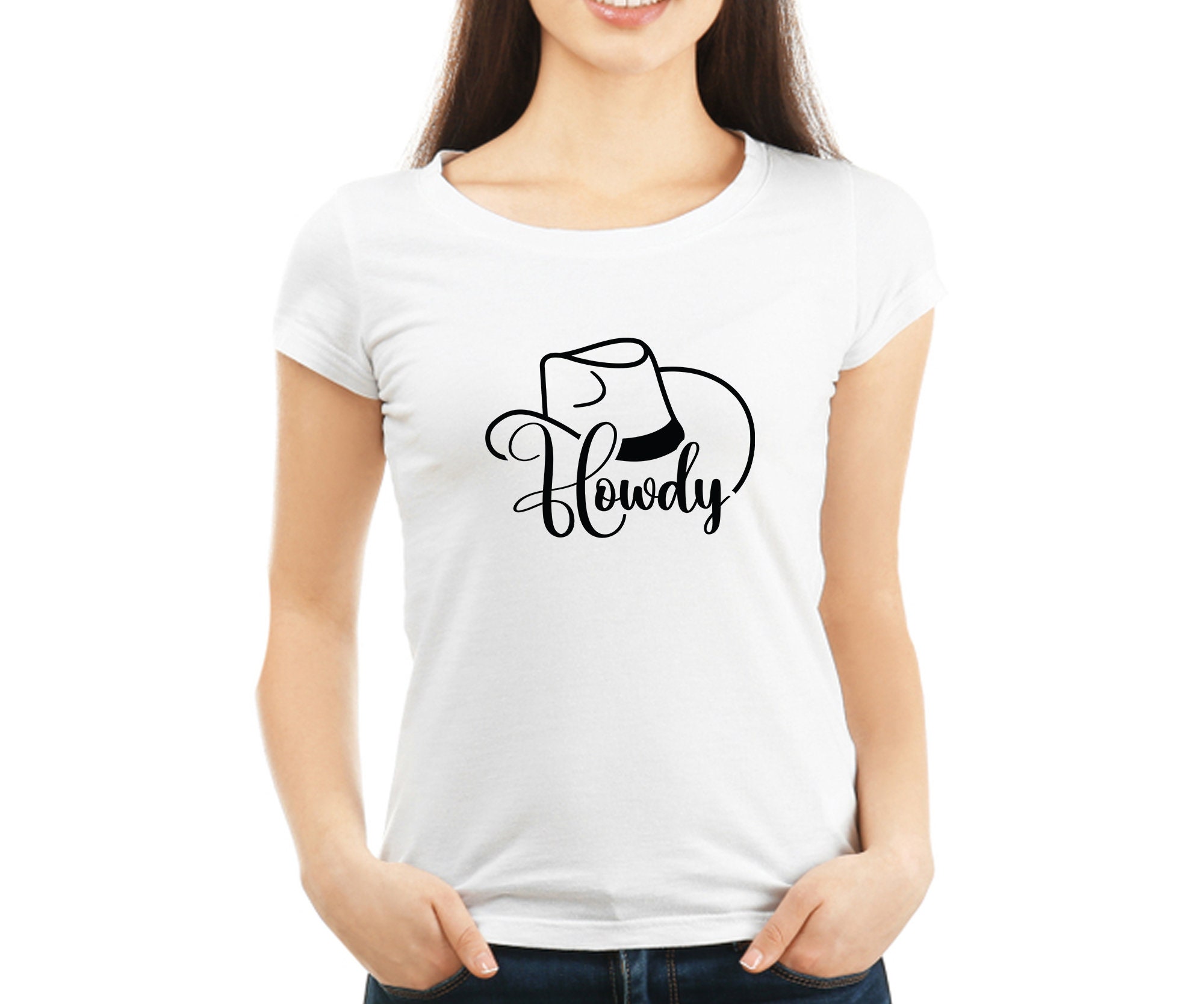 Howdy Svg, Cowboy Hat Svg, Png, Svg, Cowgirl Illustration Png, Hand ...