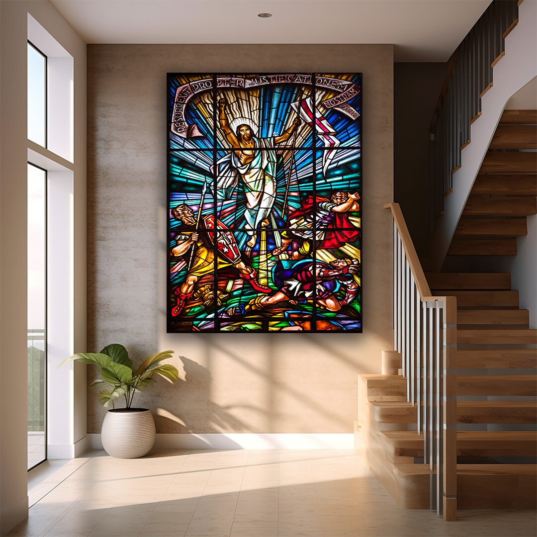 Mosaic Jesus Christ, Jesus Wall Art, Christianity Canvas Print Art ...