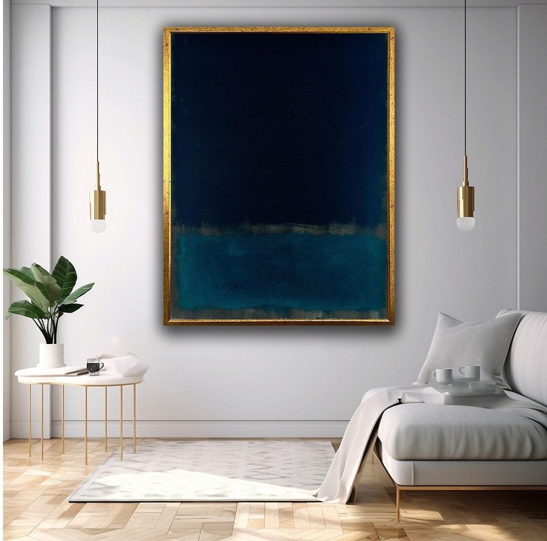 Mark Rothko Blue Canvas Wall Art, Mark Rothko Production, Modern Wall ...