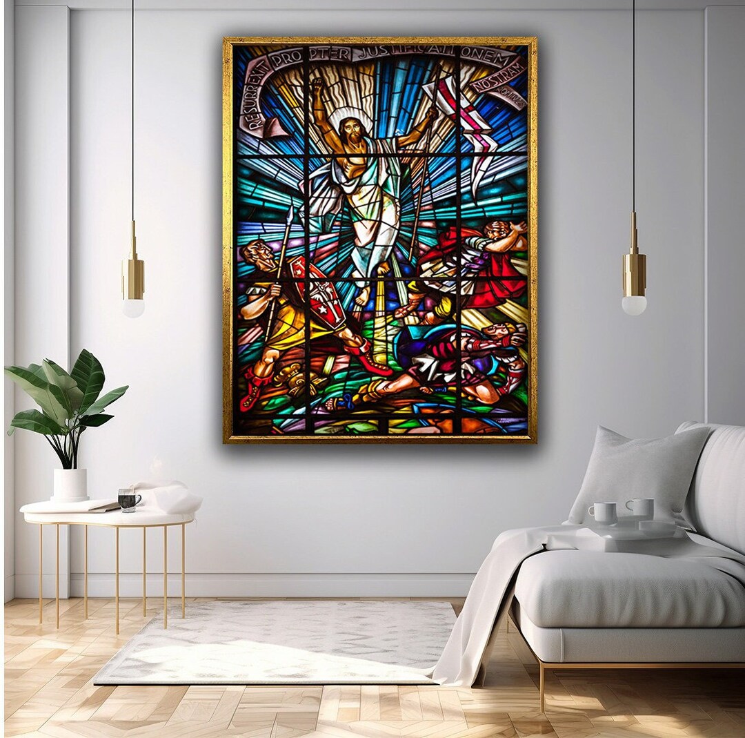 Mosaic Jesus Christ, Jesus Wall Art, Christianity Canvas Print Art ...