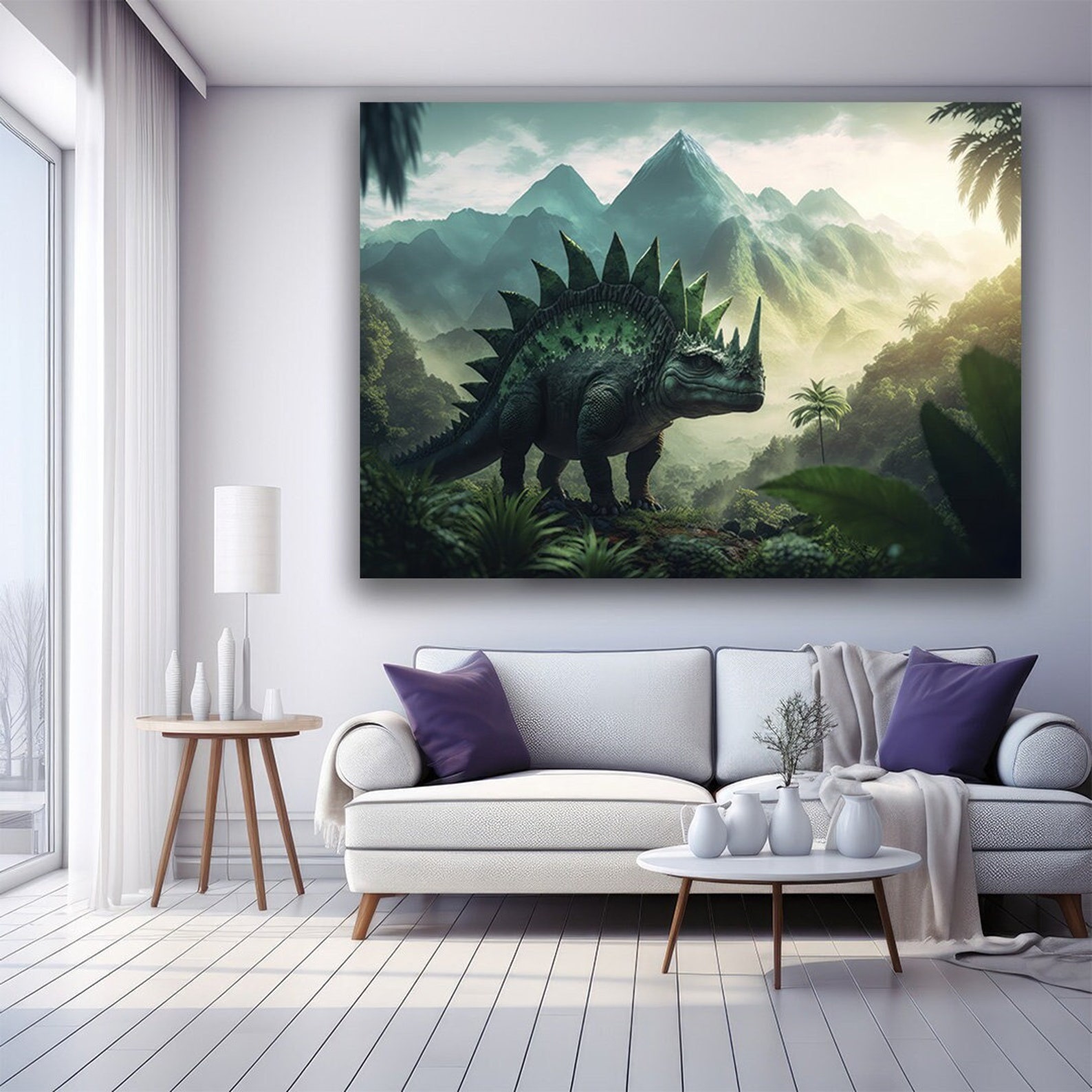 Jurassic World Canvas Print Art, Dinosaur Pictures Canvas Print Ready ...