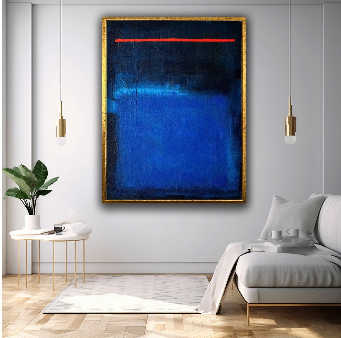 Mark Rothko Blue Canvas Wall Art, Mark Rothko Production, Modern Wall ...