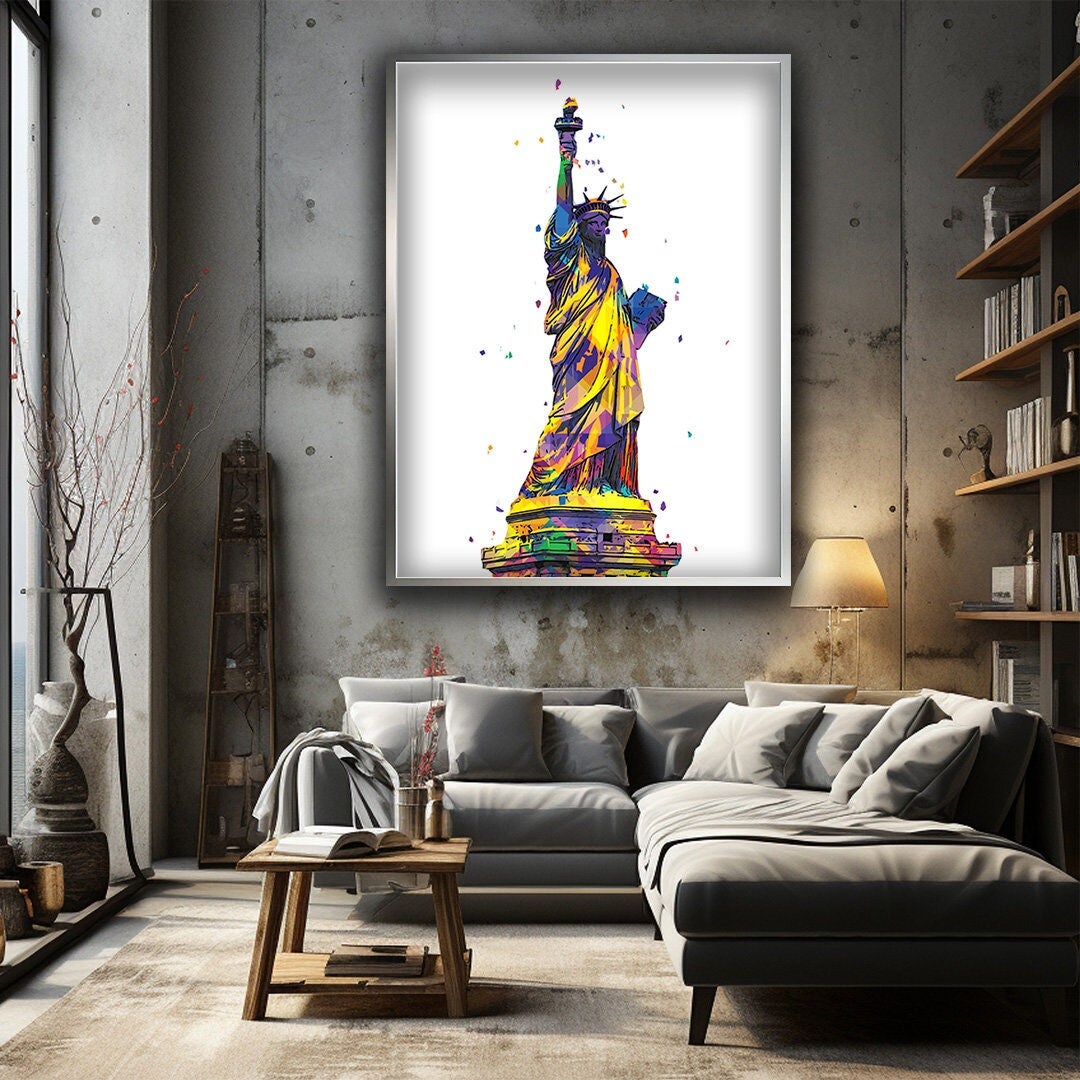 Statue of Liberty Canvas Room Decor, American Statue of Liberty Canvas ...