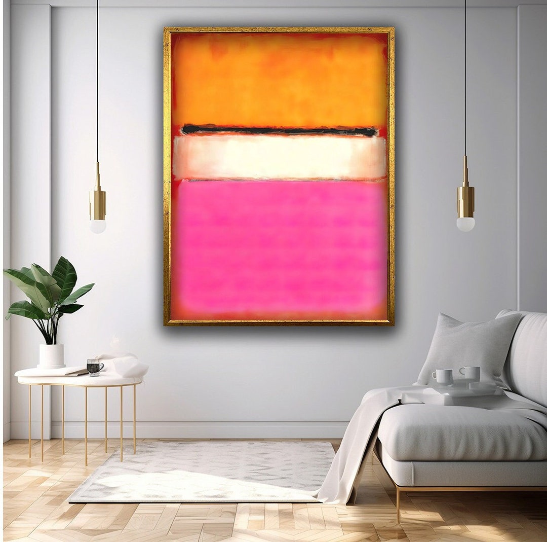 Mark Rothko Pink Canvas Wall Art, Mark Rothko Production, Modern Wall ...