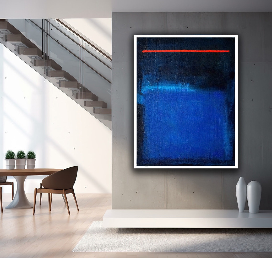 Mark Rothko Blue Canvas Wall Art, Mark Rothko Production, Modern Wall ...