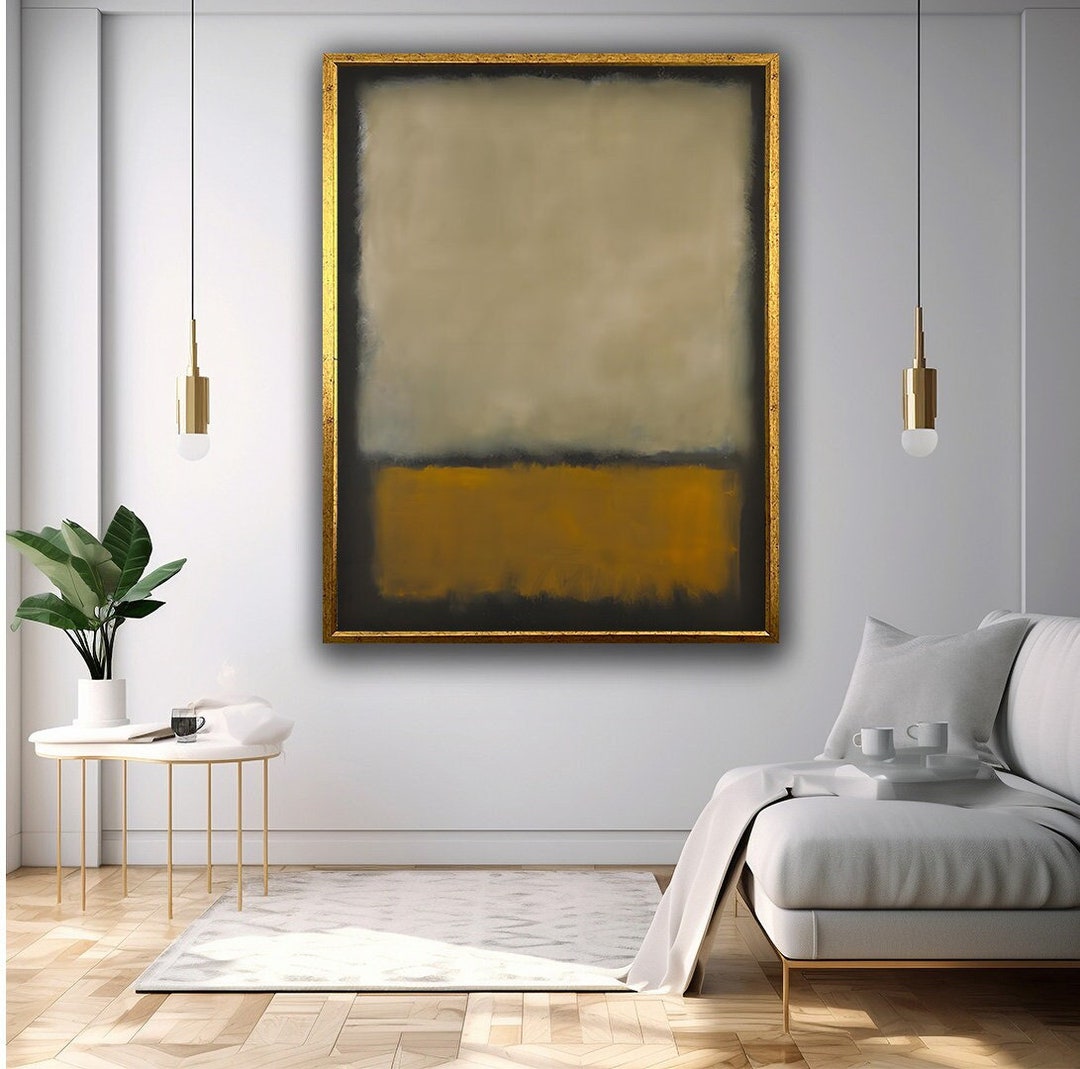 Mark Rothko Fawn Canvas Wall Art, Mark Rothko Production, Modern Wall ...