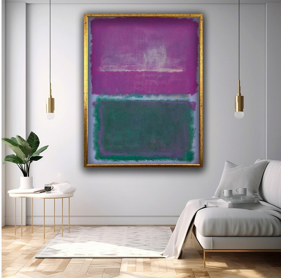 Mark Rothko Purple Canvas Wall Art, Mark Rothko Production, Modern Wall ...