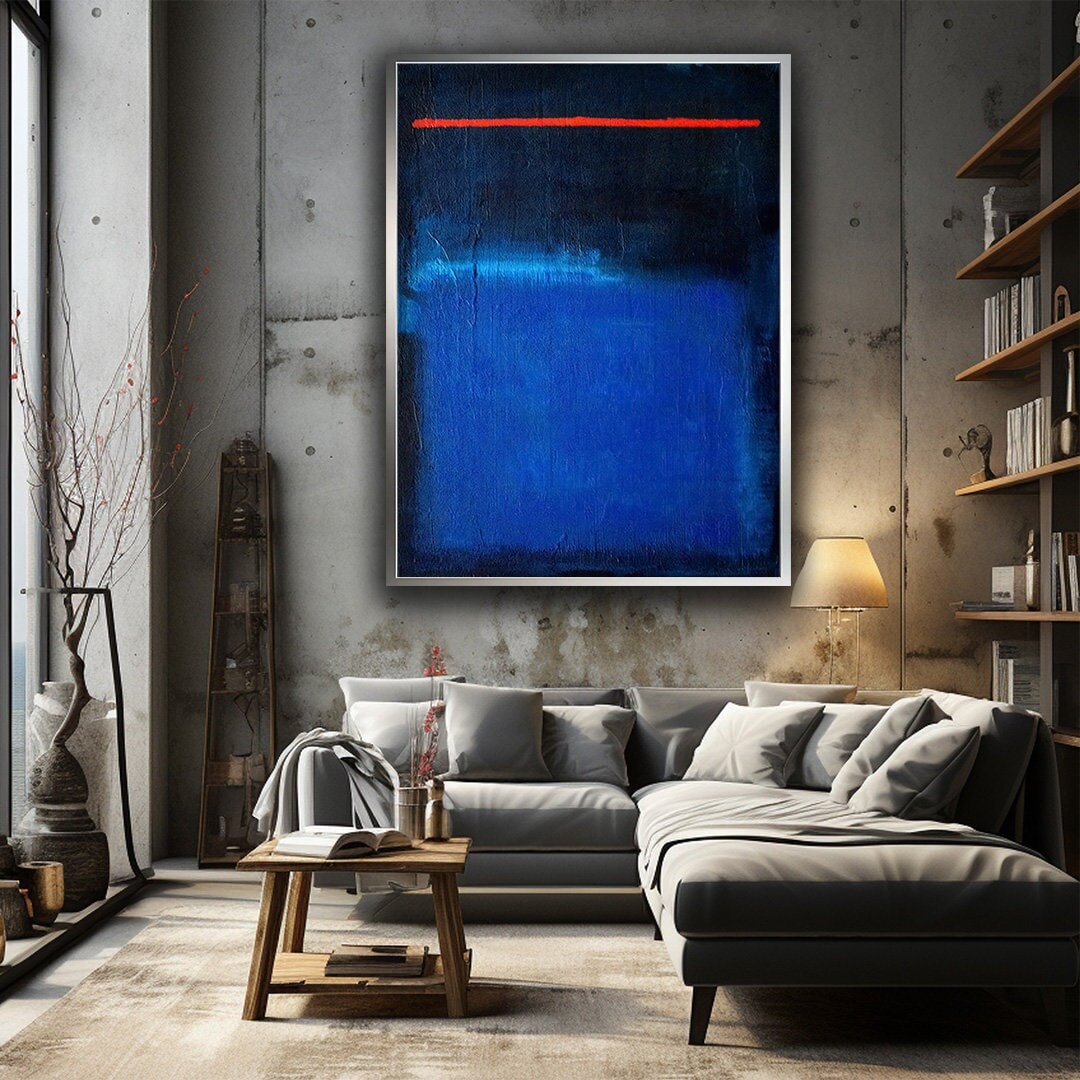 Mark Rothko Blue Canvas Wall Art, Mark Rothko Production, Modern Wall ...