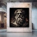 Zeus Canvas Print Art, Greek Mythology Art Ready to Hang Home Decor ...