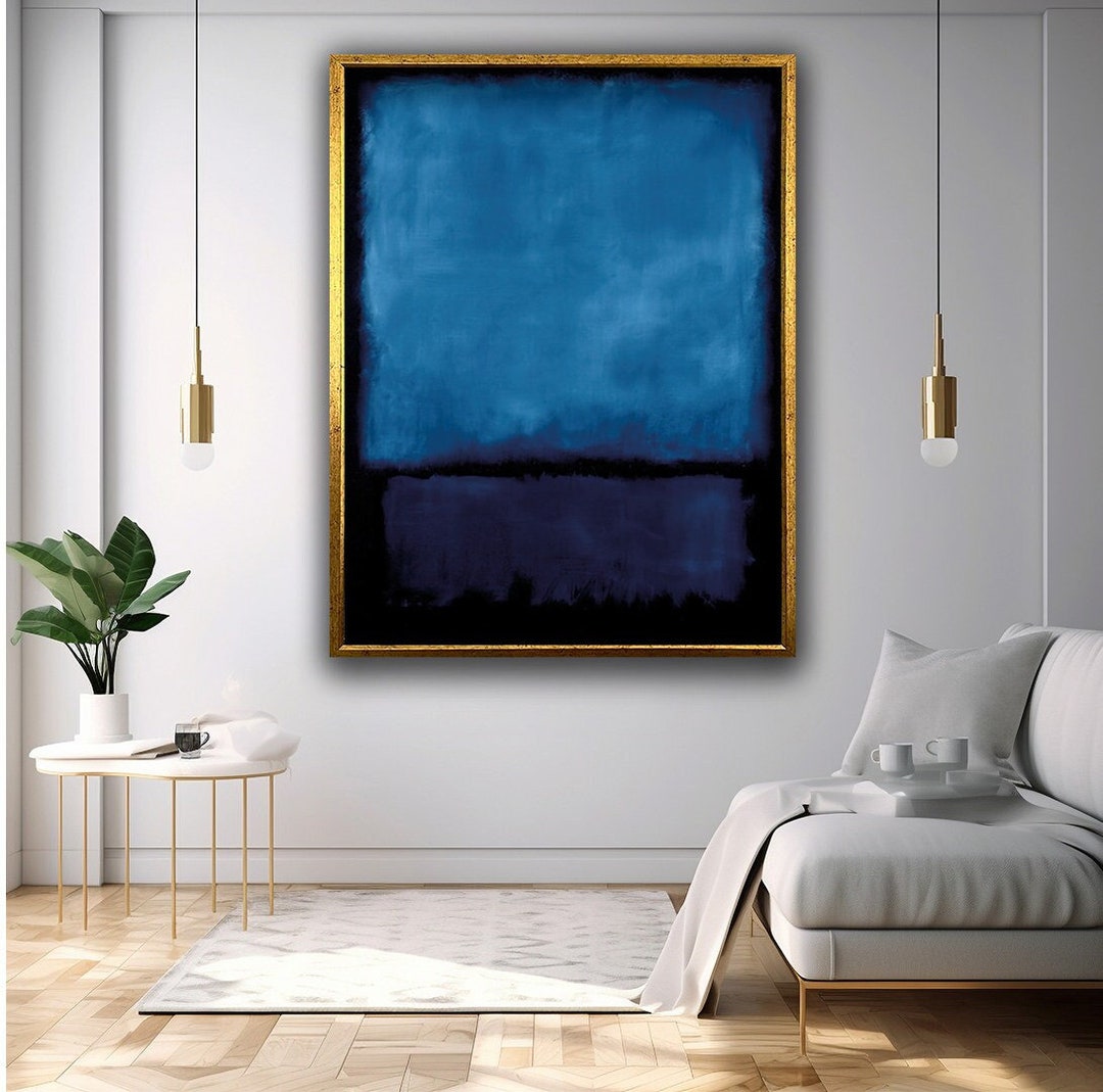 Mark Rothko Blue Canvas Wall Art, Mark Rothko Production, Modern Wall ...