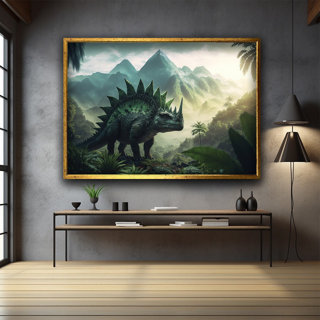 Jurassic World Canvas Print Art, Dinosaur Pictures Canvas Print Ready ...