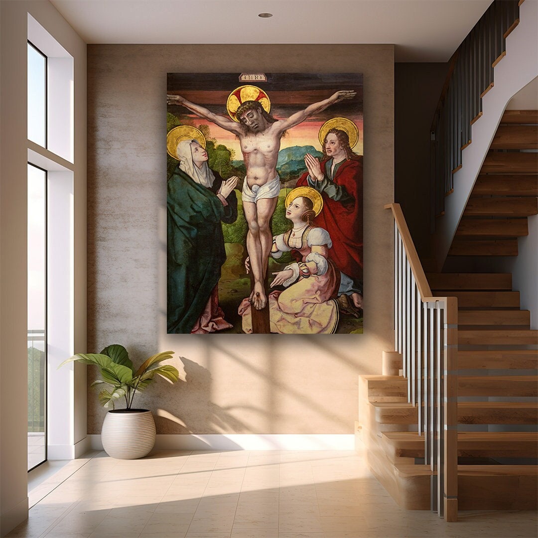 King of Kings Jesus Canvas, Jesus Wall Art, Christianity Canvas Print ...