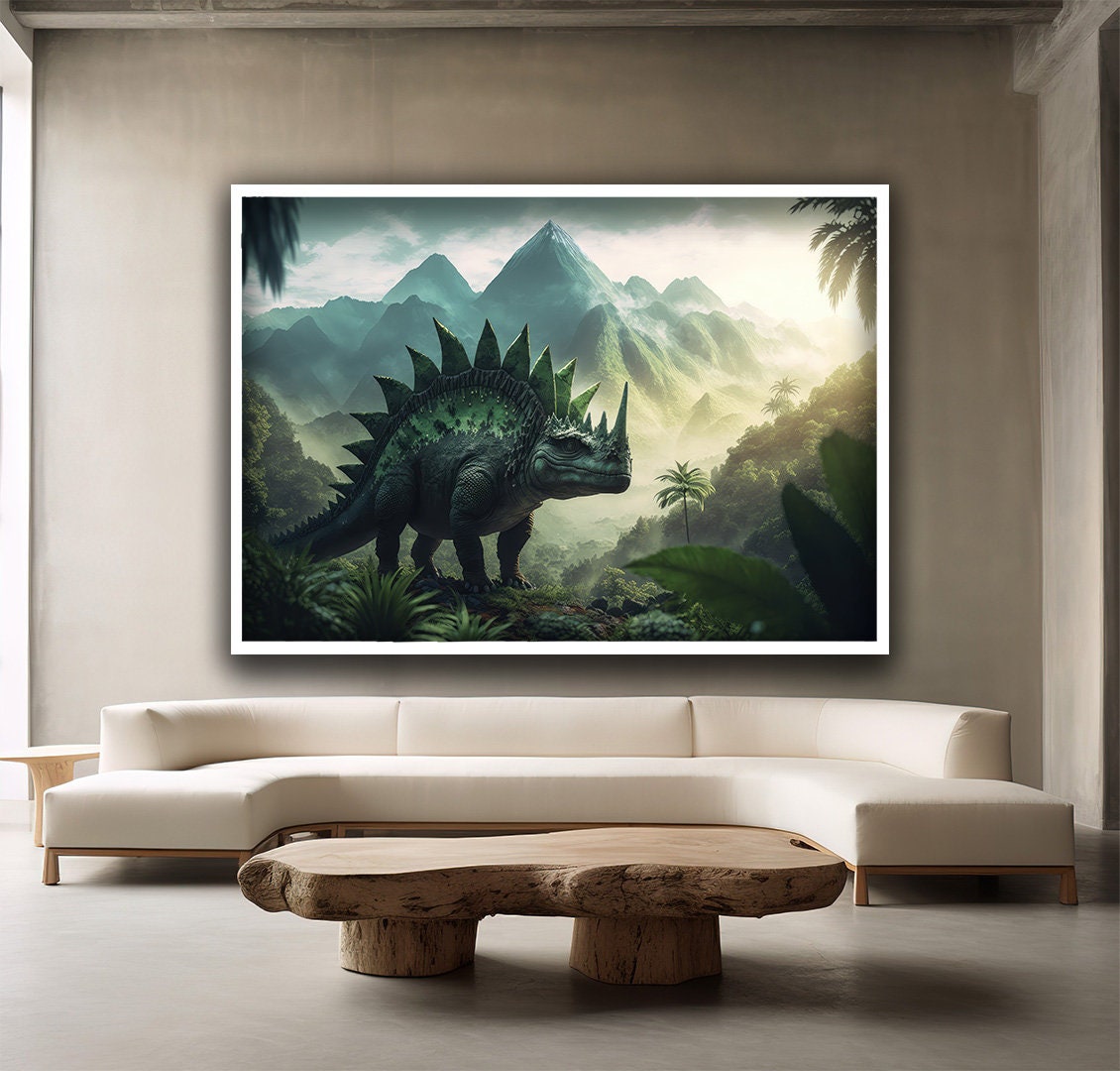 Jurassic World Canvas Print Art, Dinosaur Pictures Canvas Print Ready ...