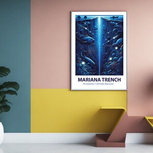 Mariana Trench Deep Sea Exploration Poster - Ocean Science Wall Art ...