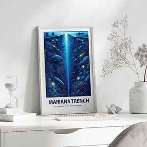 Mariana Trench Deep Sea Exploration Poster - Ocean Science Wall Art ...