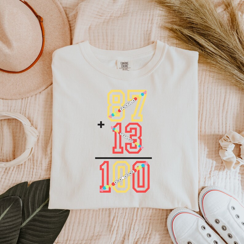 Swiftie 100 Day of School Shirt, Taylor Swift, Travis Kelce, PNG ...