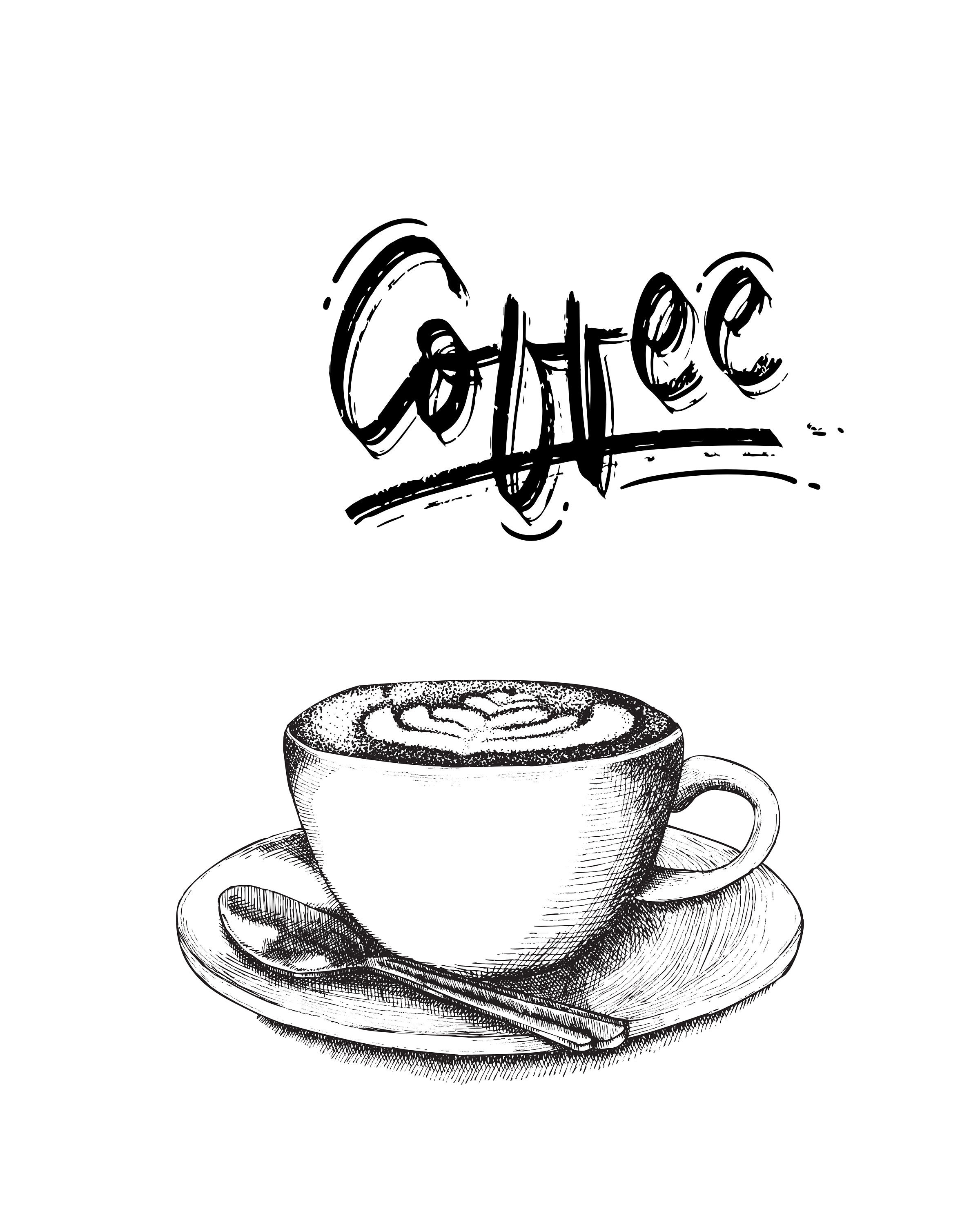 Caffeine & Canvas: Digital Coffee Wallpaper - Etsy