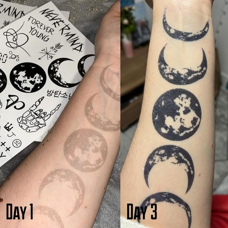 BTS Klebetattoos K-Pop Bands | BTS Tattoo Schablonen | Kpop Merch ...