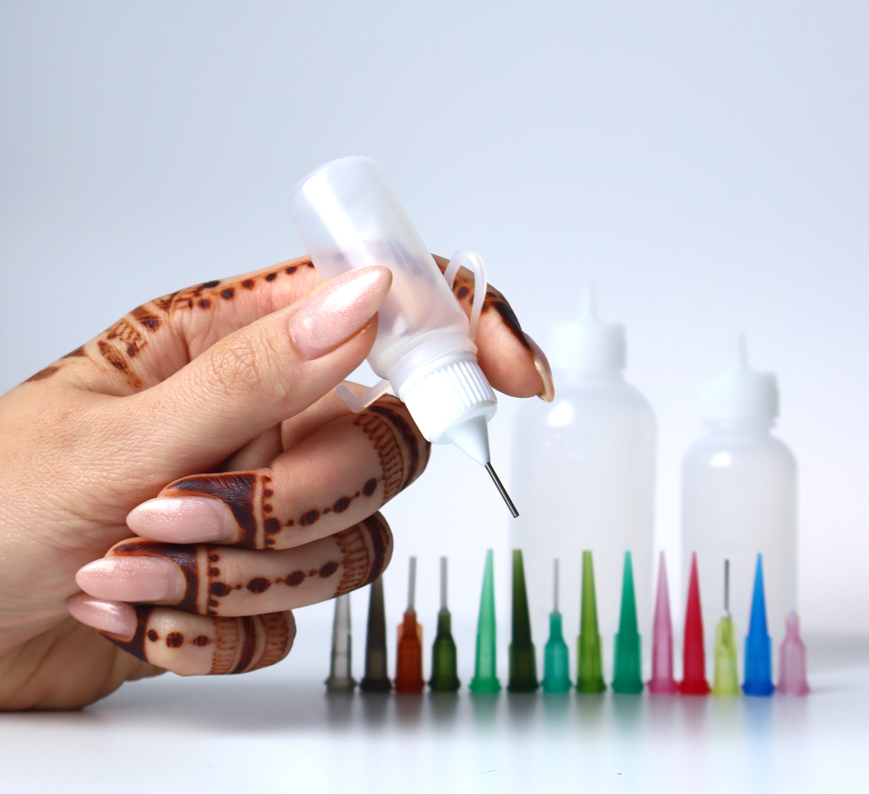 Jagua Henna Bottles Cones Set for Tattoo Body Paint, Multi Purpose ...