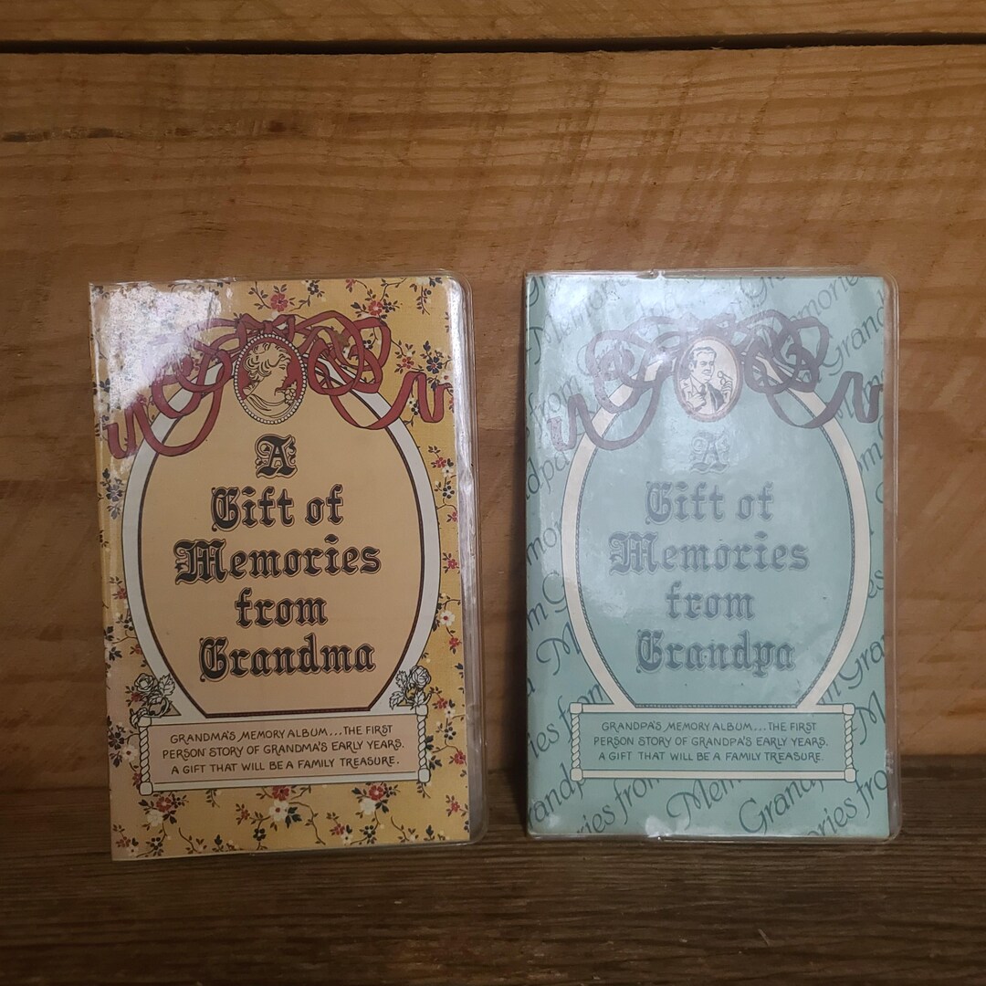 Set of 2 Books! Memories From Grandma & Grandpa- Vintage From the 1970s ...
