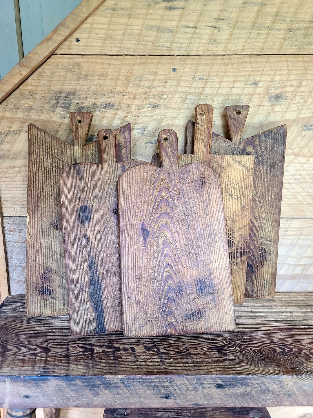 Primitive/rustic Hand-made Cutting Boards /charcuterie Boards Made With ...
